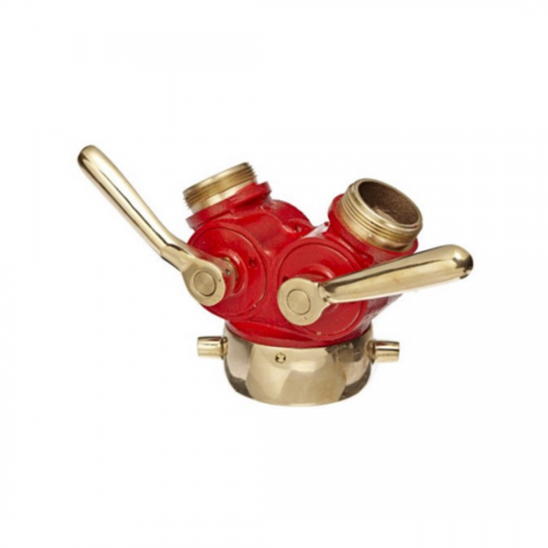 Gated Wye Valve, 2.5" NH Intake, Two 1.5" NH Discharge - Fire Pump Package